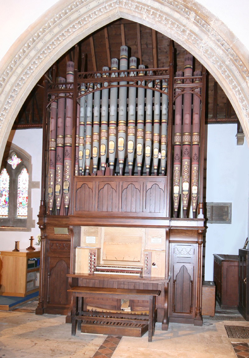 Organ Case, Cabinet work by Robert Armitage of Bath. Situated in ...